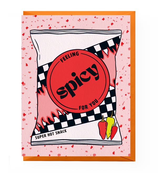 Spicy Snack Love Card • BOSS DOTTY PAPER Co.
