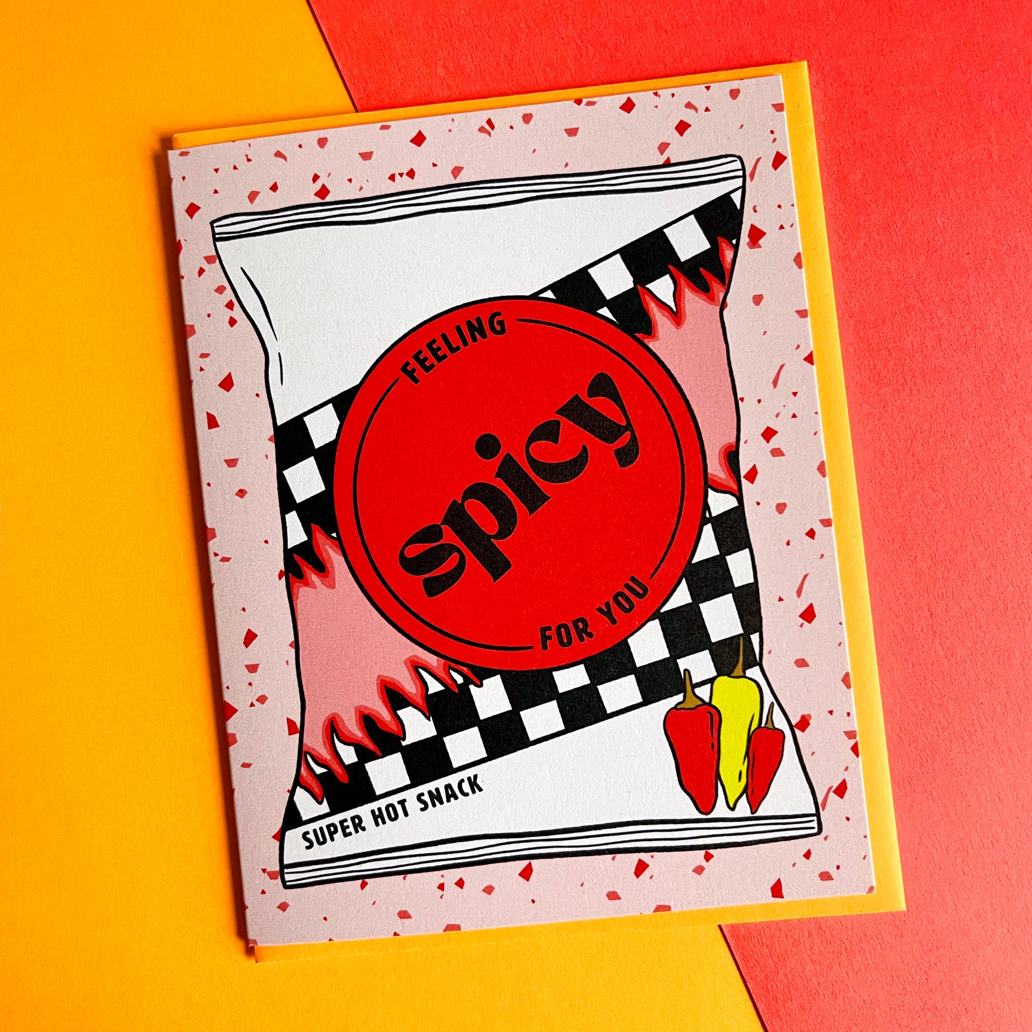 Spicy Snack Love Card • BOSS DOTTY PAPER Co.