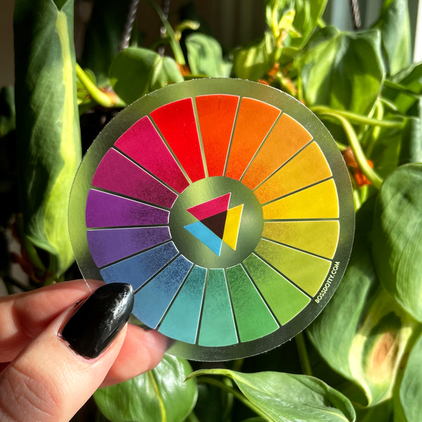 Color Wheel Clear Sticker – BOSS DOTTY PAPER Co.